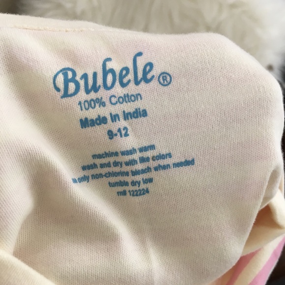 Bubele Baby | One Pieces | Bubele Baby Pink Cream Stripe Onesie ...